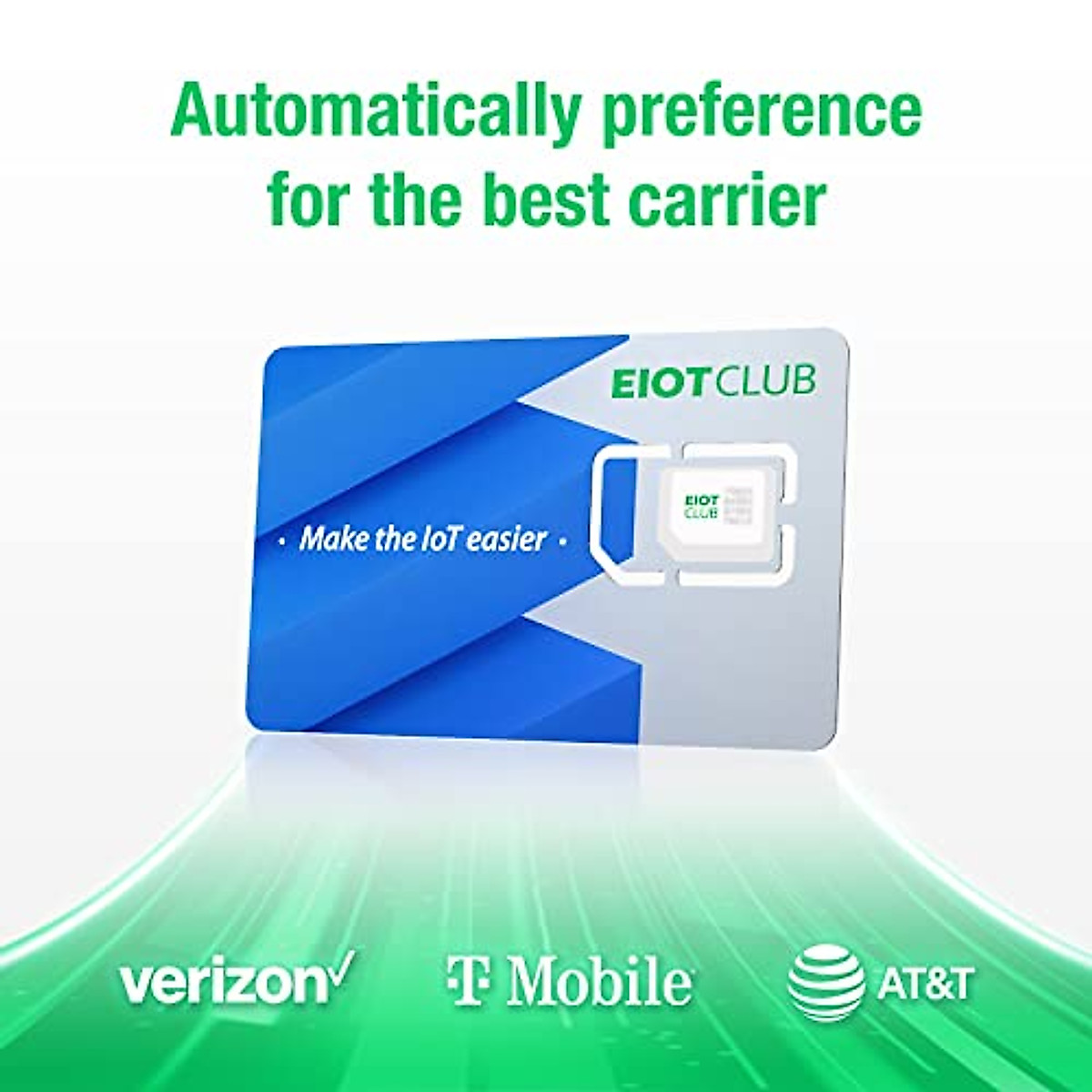 Support Verizon ATT T-Mobile EIOTCLUB Data SIM Card - USA Coverage No Contract 4G LTE Cellular for Security Solar and Hunting Trail Game Cameras Unlocked IoT Device