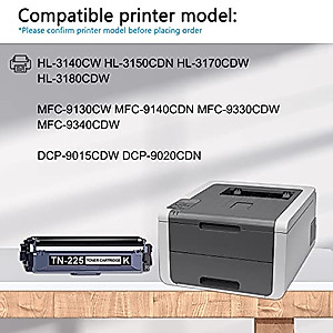 TN-225 TN225 TN221 High Yield Toner Cartridge Black Compatible TN-225BK Toner Cartridge 2 Pack Replacement for Brother TN225 TN221 HL-3180CDW MFC-9130CW 9330CDW 9340CDW DCP-9020CDN Printers by HIYO