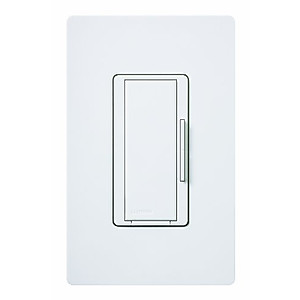 Lutron MA-R-WH Maestro Companion 120V 8.3A Designer Digital Dimmer Switch, White, 4.5Lx2.5Wx2.5H