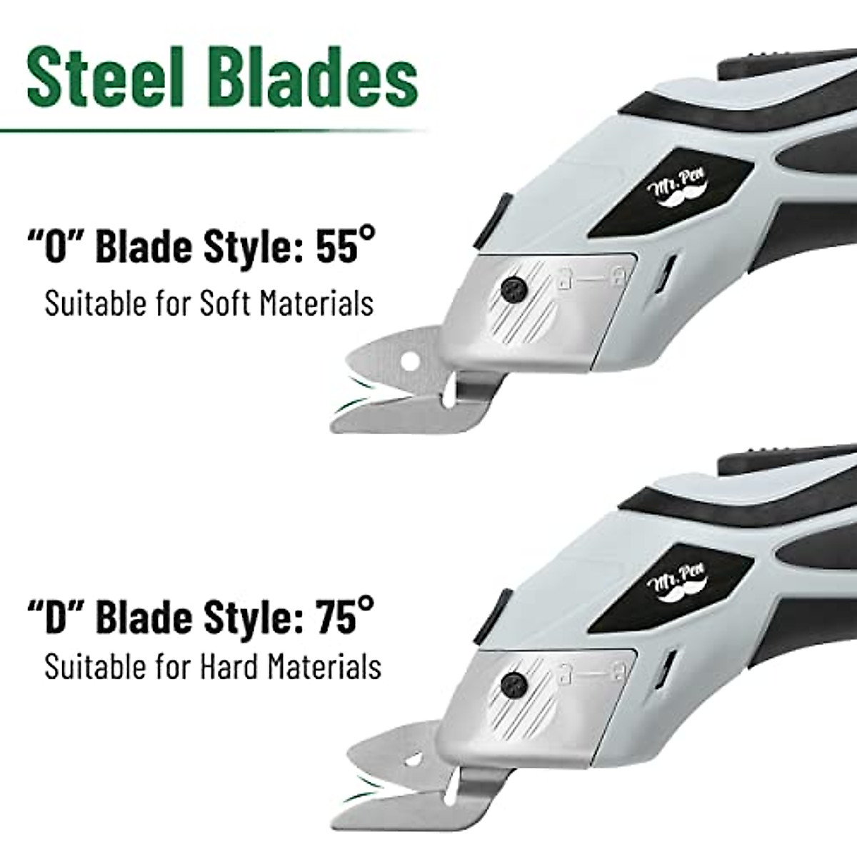 Mr. Pen- Electric Scissors with 2 Blades, 3.6V, Cordless Electric Scissors for Cardboard, Electric Box Cutter, Cardboard Cutter Electric, Electric Shears, Box Cutter Electric