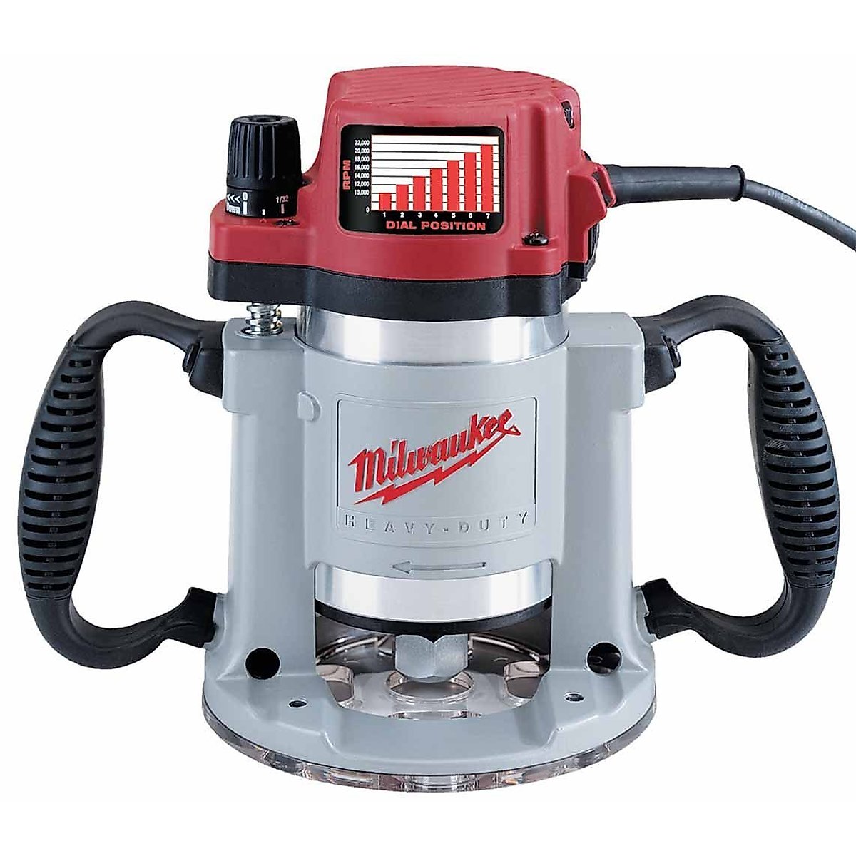 Milwaukee 5625-20 15 Amp 3-1/2-Horsepower Fixed Base Variable Speed Router with T-Handle Height Adjustment Wrench and 1/2-Inch Collet