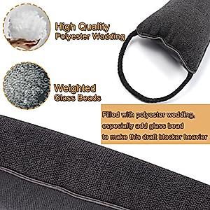 36 Inch Under Door Draft Stopper - Weighted Door Draft Blocker Bottom Door Noise & Air Reducer