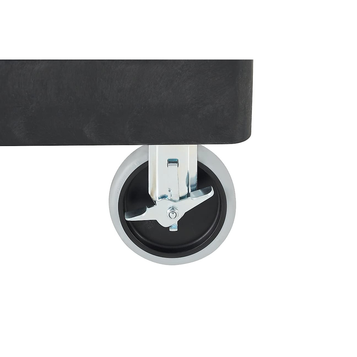 Rubbermaid Commercial Products 2-Shelf Utility/Service Cart, Medium, Lipped Shelves, Ergonomic Handle, 500 Lbs Capacity, for Warehouse/Garage/Cleaning/Manufacturing (FG452088BlA)