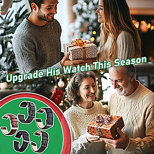 Ritche Christmas Gift Military Ballistic Nylon Watch Strap with Heavy Buckle 18mm 20mm 22mm Premium Nylon Watch Bands for Men Women, White Elephant Gifts, Stocking Stuffers for Men