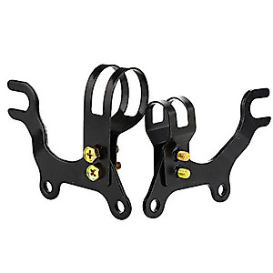 DQITJ 2 Pack Brake Bracket Adapter MTB Bicycle Mounting Holder 20mm and 31.8mm Disc Brake Bracket Bicycle Components (160mm)