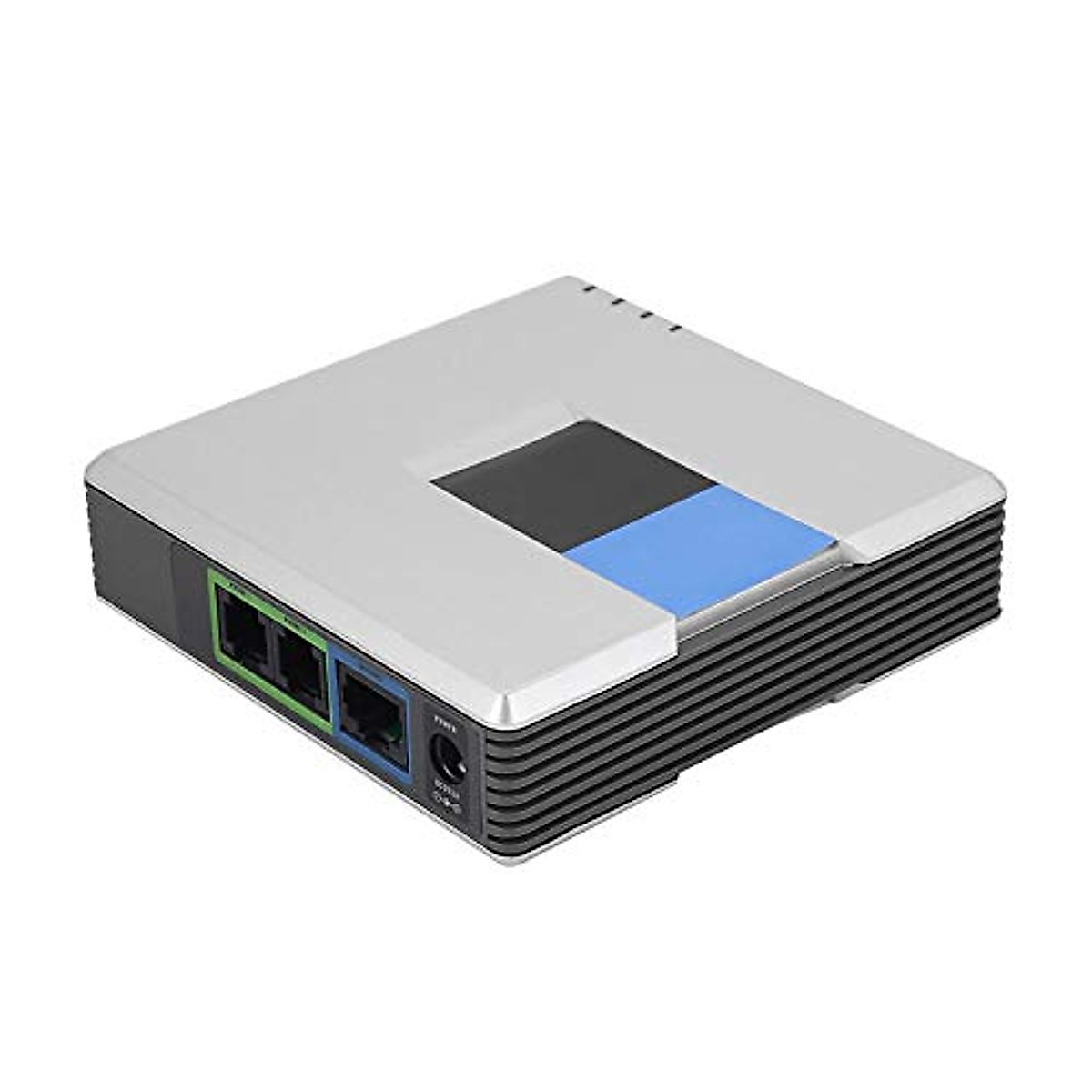 VoIP Phone Adapter for Voice Over IP, VoIP Gateway with 2 Port Internet Phone Adapter RJ45 Network Interface SIP RJ 45 Cable for PAP2T, Support SIP V2 Protocol, DHCP(US)