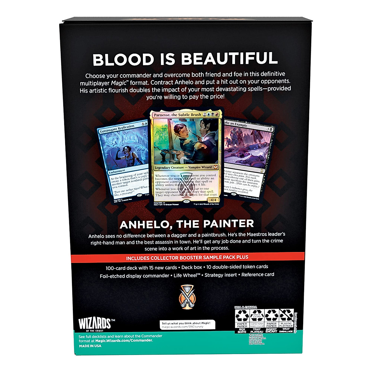 Magic: The Gathering Streets of New Capenna Commander Deck – Maestros Massacre + Collector Booster Sample Pack
