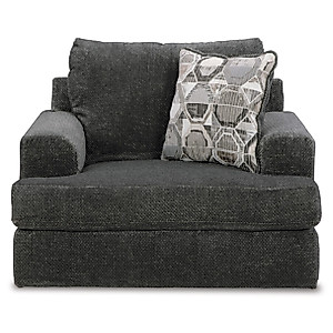 Signature Design by Ashley Karinne Modern Upholstered Oversized Chair, Gray
