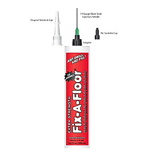The Original Fix-A-Floor Micro Syringe Injector For Loose & Hollow Tile Repair PRO Pack (2) *Comes With Recommended 10:1 Thrust Non Dripless Caulk Gun