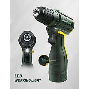 NOVAPLUS Cordless Drill Set, Brushless Power Drill Kit with Fast Charger, 3/8'' Keyless Chuck and Variable Speed, Your Home Repairing Tool