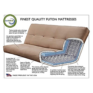 Kodiak Furniture Tucson Full Size Futon Set in Rustic Walnut Finish, Suede Gray