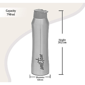 Milton Stark 900 Thermosteel 24 Hours Hot or Cold Water Bottle, 790 ml, Brown