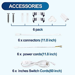 SZSKYING (6 Pack 8FT LED Shop Light,T8 Integrated LED Lights Daylight White,72W 7200LM 6500K,High Output Clear Cover,V Shape 8' LED Bulb Fixtures Linkable,8 Foot LED Shop Lights for Workshop.