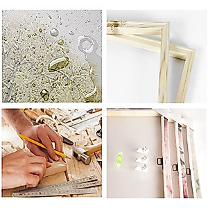 Nachic Wall - Flower Wall Art for Bathroom Elegant Pink Orchid Picture Canvas Painting Prints Modern Home Decor Zen Stones Magnolia Floral Artwork Framed Ready to Hang Set of 3