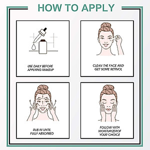 Retinol Serum High Strength for Face and Skin, Unique Double Active Ingredients of 5% Retinol & 2.5% Vitamin E, Outstanding Synthetic Effect to Reduce Wrinkle, and Dark Circle (1 PACK)