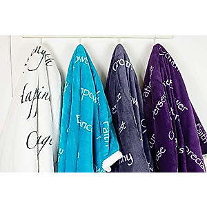 Healing Blanket with Inspirational Message of Love Hope Happiness Health - Super Soft Throw Blanket is The Perfect Recovery Blanket or Cancer Gift for Men and Women - Gratitude Grey
