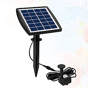 DOITOOL 1PC Solar Fountain Pump for Bird Bath,6V 2W Solar Powered Fountain Pump for Birdbath Solar Water Fountains Outdoor for Small Pond,Garden Pool,Aquarium (200L/H)