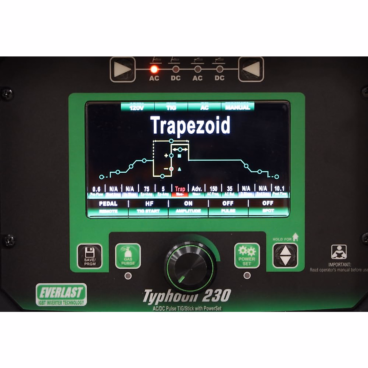 Typhoon 230 TIG/Stick Welder Machine - 120/240 Dual Voltage Welding Tool