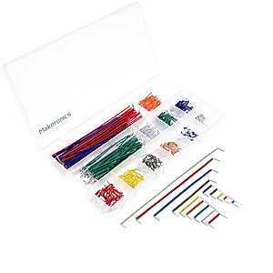 Makeronics 560 PCS Pure Copper Jumper Wires Kit |Solderless Breadboard Wires With 14 Assorted Length for Solder Circuits | Electronics | Arduino or Raspberry Pi