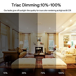 E ENERGETIC LIGHTING 12 Pack LED Recessed Light Bulbs BR30, 1500LM, Dimmable, Warm White 3000K, 105W Equivalent, Indoor Flood Lights for Recessed Cans, UL Listed