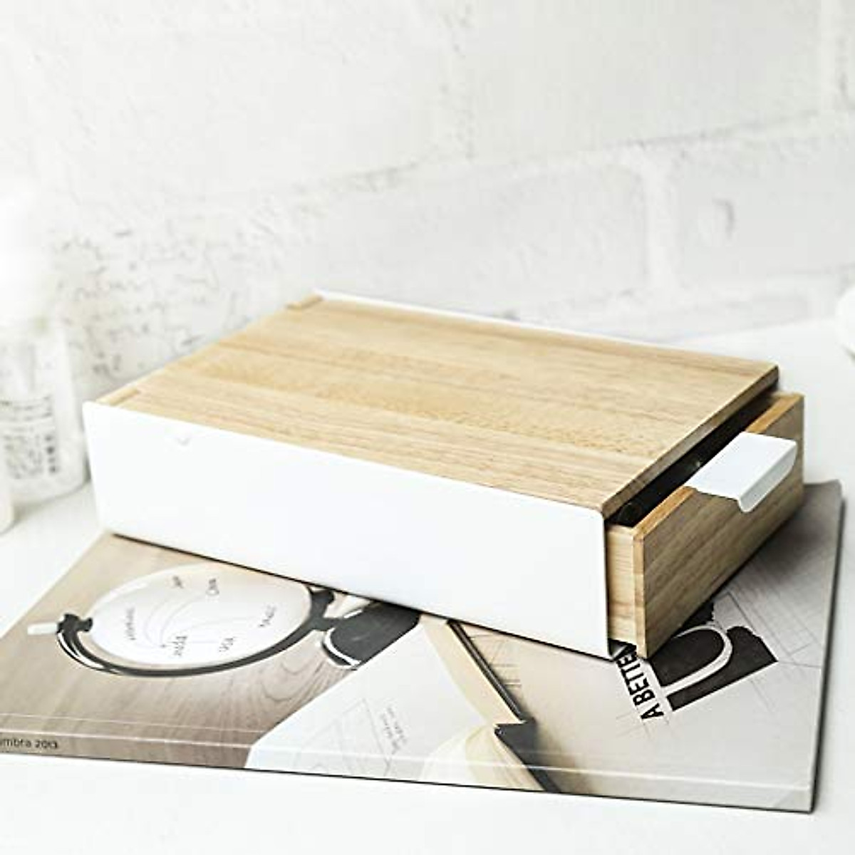 BBSJ Trinket Storage Box with Slide Top Design Team Jewel Case Cabinet Armoire Ring Necklacel Gift Storage Box Organizer