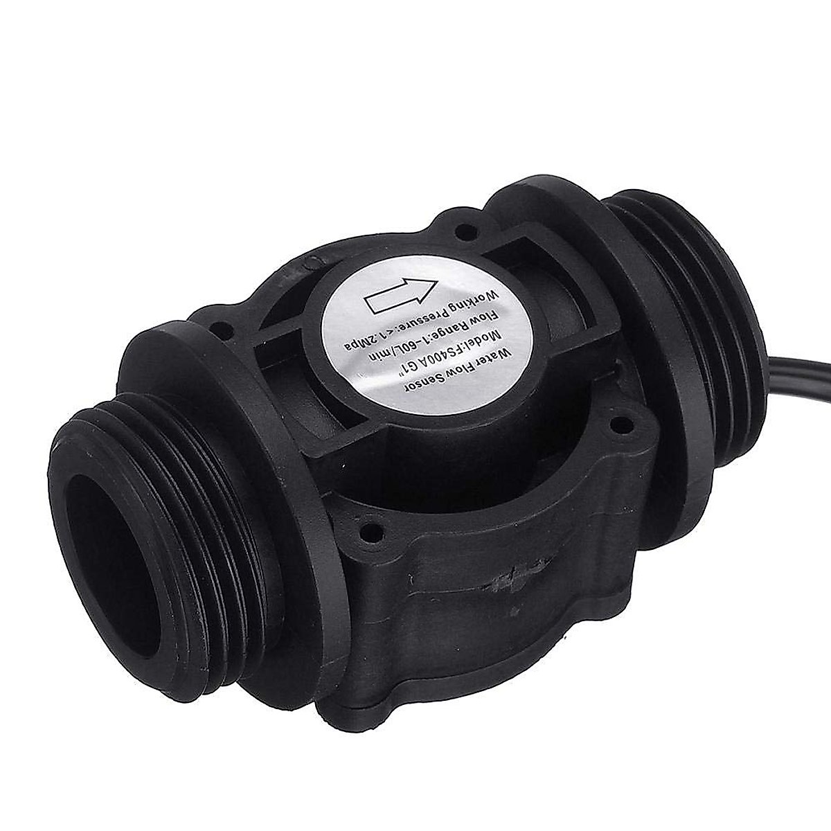Taidacent FS400A G1 DN25 1 Inch Water Flow Sensor Tube Pulse Flowmeter Pipeline Flow Detection Water Flow Detector Sensor