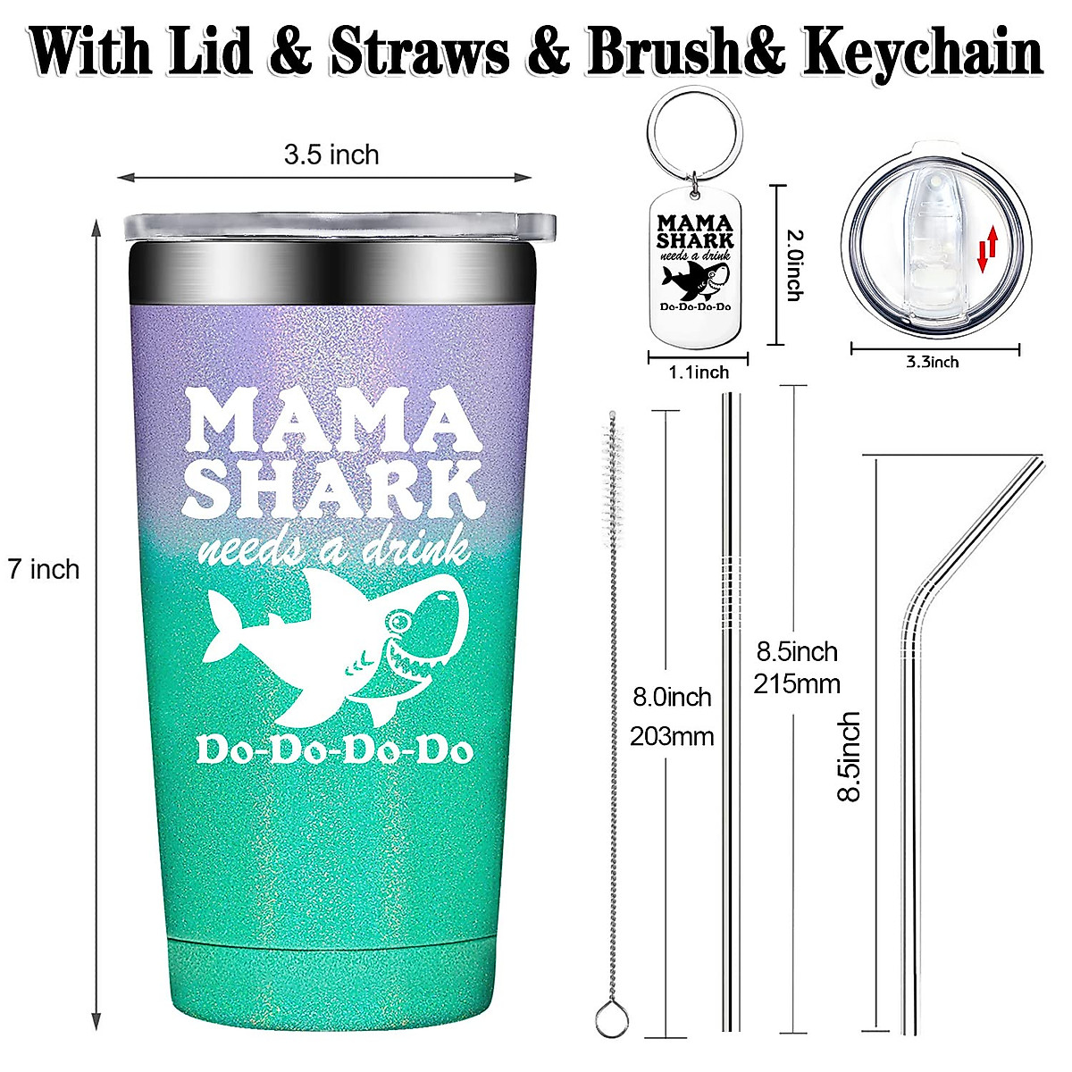 Fufendio Mothers Day Gifts for Mom from Daughter - Funny Best Mom Birthday Gifts from Son, Kids - Tumbler Mug Cup