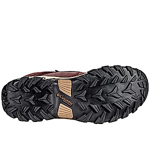 Columbia Men's Newton Ridge Plus II Waterproof Hiking Shoe, Madder Brown/Collegiate Navy, 9.5