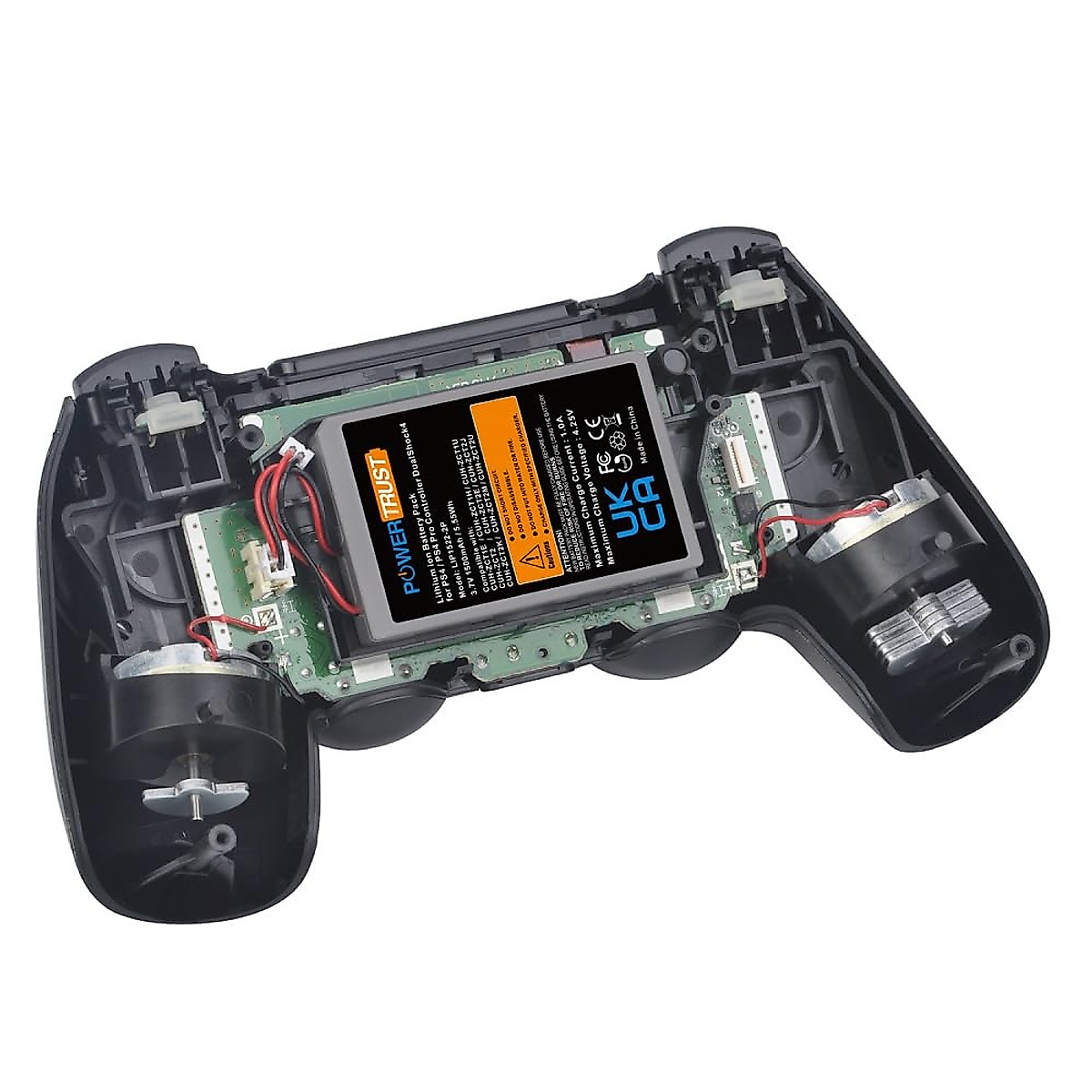 PowerTrust 1500mAh LIP1522 Replacement Battery Compatible with Sony PlayStation 4 PS4 and PS4 pro Dualshock 4 CUH-ZCT1E CUH-ZCT1H CUH-ZCT1H/B CUH-ZCT1H/R CUH-ZCT1U CUH-ZCT2 CUH-ZCT2U