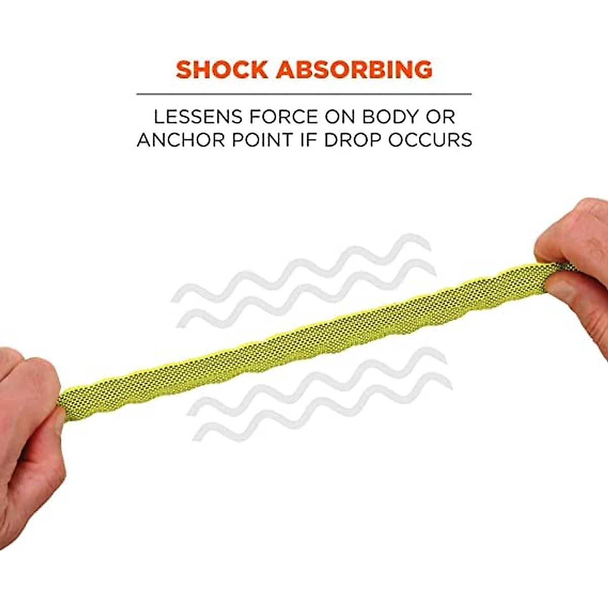 Ergodyne - 19002 Squids 3100 Tool Lanyard with Single Carabiner and Adjustable Loop End, Standard Length, Black