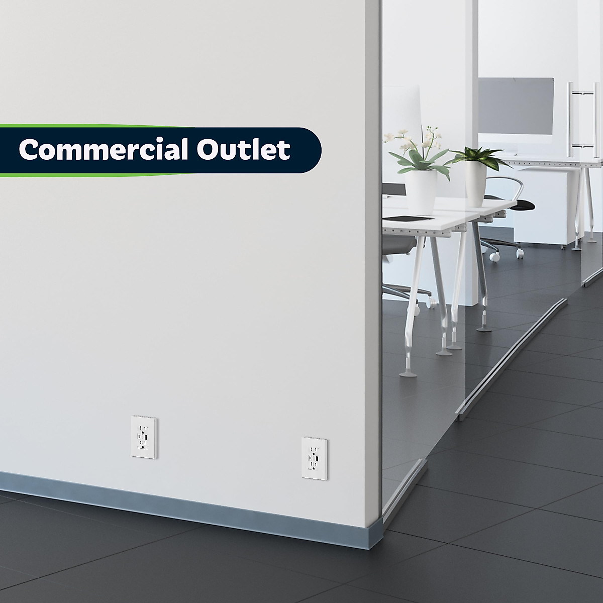 TOPGREENER 5.8A Ultra-High-Speed USB C Wall Outlet Charger, 15A Duplex Tamper-Resistant Receptacle Plug, Charging Power Outlet with USB Ports, Electrical USB Socket, UL Listed, TU21558AC, White