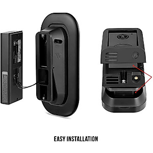 Wasserstein 0° to 10° Vertical Adjustable Angle Mount and Wall Plate Compatible with Video Doorbell Wired