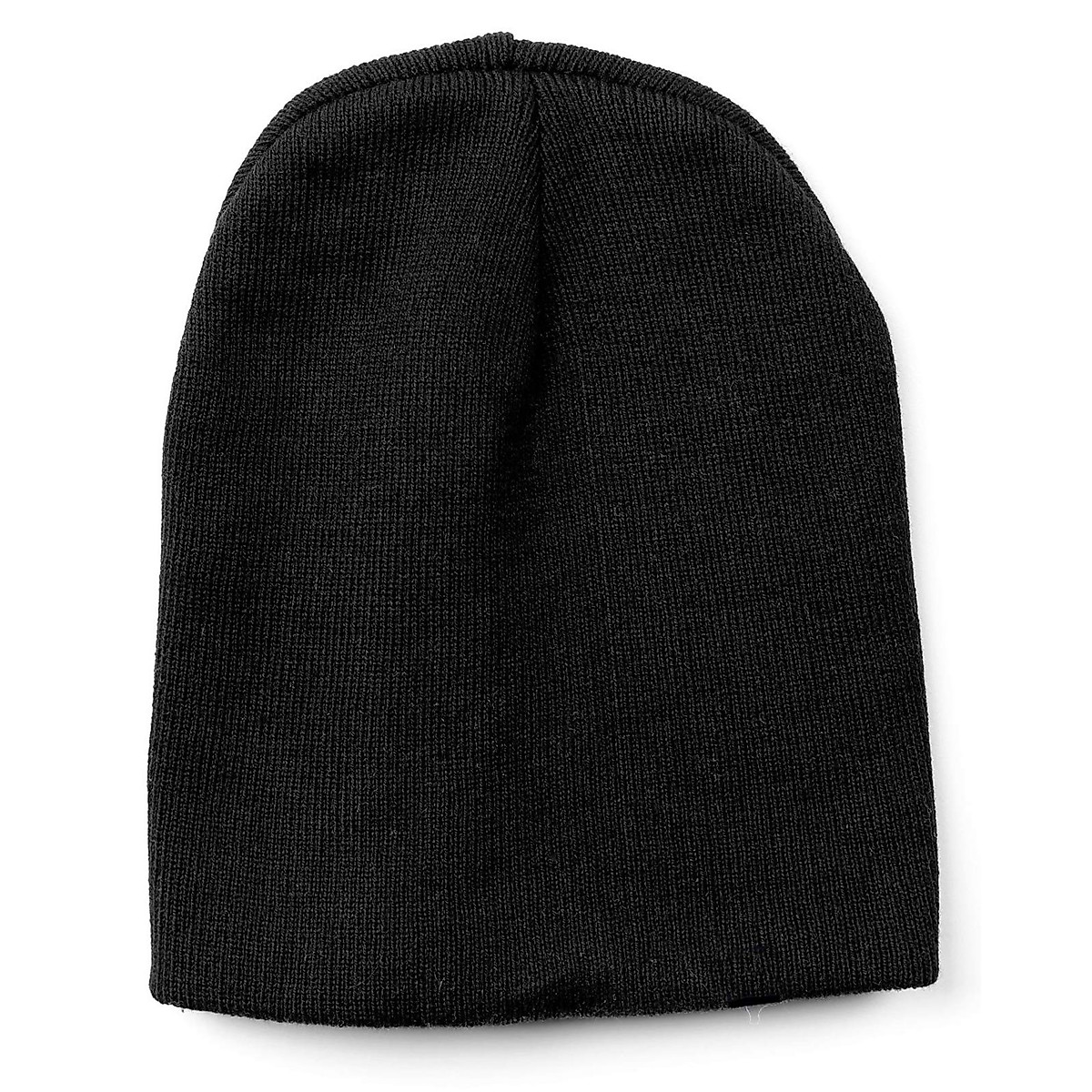 Everything Black 9" Skull Cap Beanie That Will Fit Your Head Perfect Black