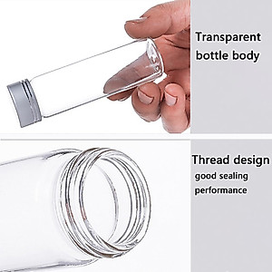 Oidium Single Dose Coffee Bean Storage - 2oz Glass Jars with Lids, Portable Spice Container, Dosing Glass Vials With Screw Caps (4-Pcs)