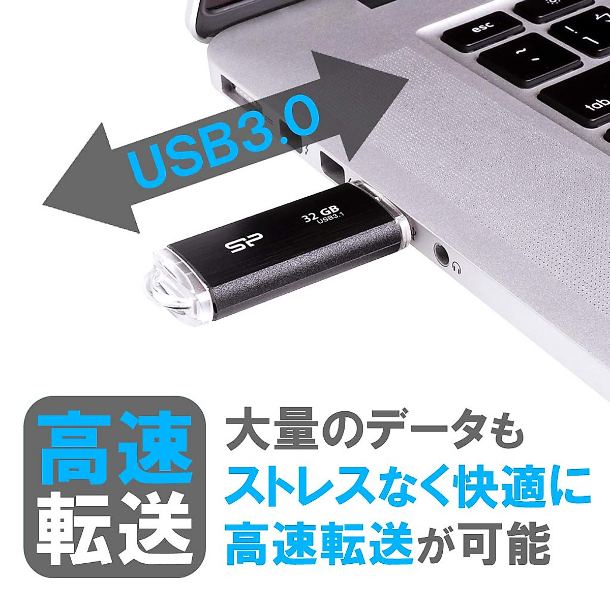 Silicon Power 32GB Blaze B02 32GB USB 3.0 Black USB flash drive