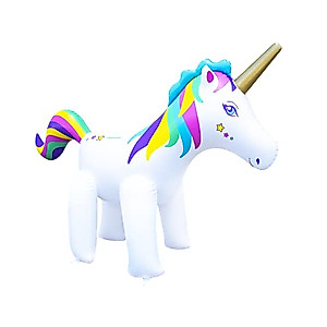 SWIMLINE Humongous Backyard Unicorn Sprinkler for Outdoor Fun and Adventure | Included Anchor Set, Standard Hose Connection, 6 Feet Tall | for Kids and Family Activity and Action