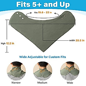 Adult Drool Bibs for Special Needs, Large Elderly Bandana Bibs, Teen Bibs for Women Men, Soft Absorbent Bibs Set for Kids