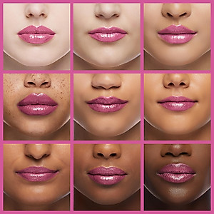 Oulac Pink Lipstick for Women with Metallic 3D Shine Lightweight Hydrating Formula, High Impact Lip Color, Full Coverage Lip Makeup, Velocity(15)