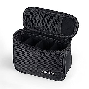 SMALLRIG Mini Camera Storage Bag, Protective Carrying Case, Handbag Box for DJI Action 2 / Follow Focus / LED Light / Microphone, Adjustable Dividers – 3704