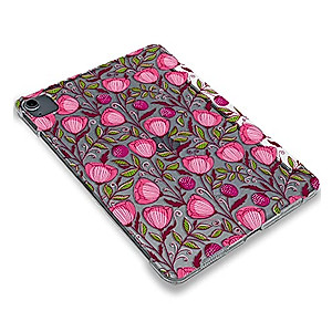 Kawaii Pink Flower Cute Berry case Compatible with iPad Mini Air Pro 7.9 8.3 9.7 10.2 10.9 11 12.9 inch Pattern Cover New 2022 2021 Trifold Stand 3 4 5 6 7 8 9 Generation 465 (11" Pro 1/2/3 gen)