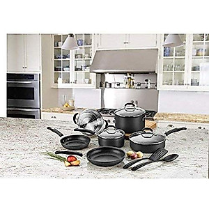 Cuisinart 11-Piece Cookware Set, Black, Chef's Classic Nonstick Hard Anodized, 66-11