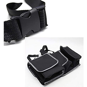 KLEVERISE Car Trunk Hanging Organizer, Backseat Storage Bag 3 Adjustable Shoulder Straps Foldable Car Trunk Grocery Organizer Accessories for Car SUV Van