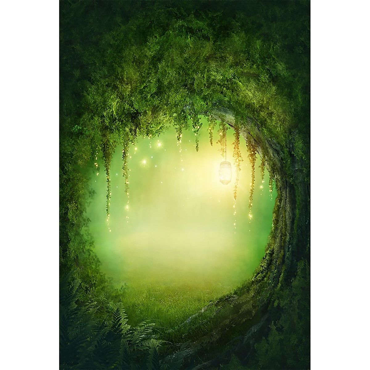 Baocicco Backdrop 3x5ft Enchanted Forest Photo Background Wonderland Fairyland Mystic Photo Booth Props Glitter Fantasy Backdrops for Adventure Scenery Photography Wedding Travel Journey Vacation