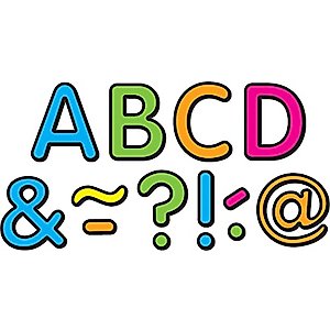 Neon Brights Classic 2" Magnetic Letters (TCR77189)