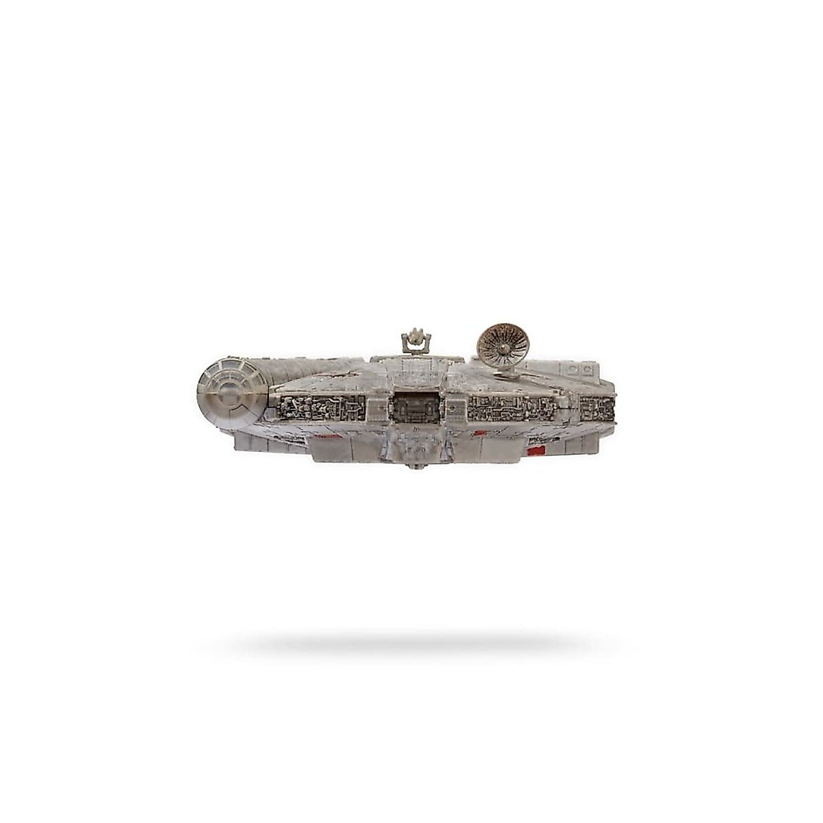 STAR WARS Micro Galaxy Squadron Assault Class Millennium Falcon - 7-Inch Vehicle with 1-Inch Han Solo, Chewbacca, Princess Leia and OBI-Wan Kenobi Micro Figures, Multicolor