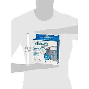 Dr. Brown's Natural Flow Wide-Neck Anti-Colic Baby Bottles - 8oz - 3pk