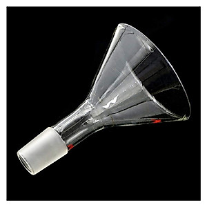 Youmine Science lab Science lab 100ml Chemistry Laboratory Glassware,Lab Glassware,Made from Borosilicate 90mm 24/29 Glass Powder Funnel