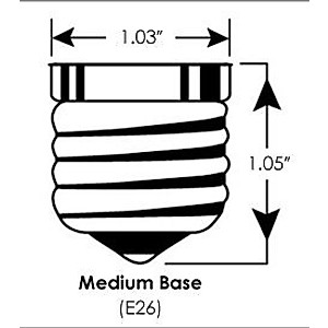 Creative Hobbies® 7194PSA Large Medium Base Champagne Silicone Light Bulbs, 7.5 Watt, Individually Boxed, Wholesale Pack of 6 Bulbs
