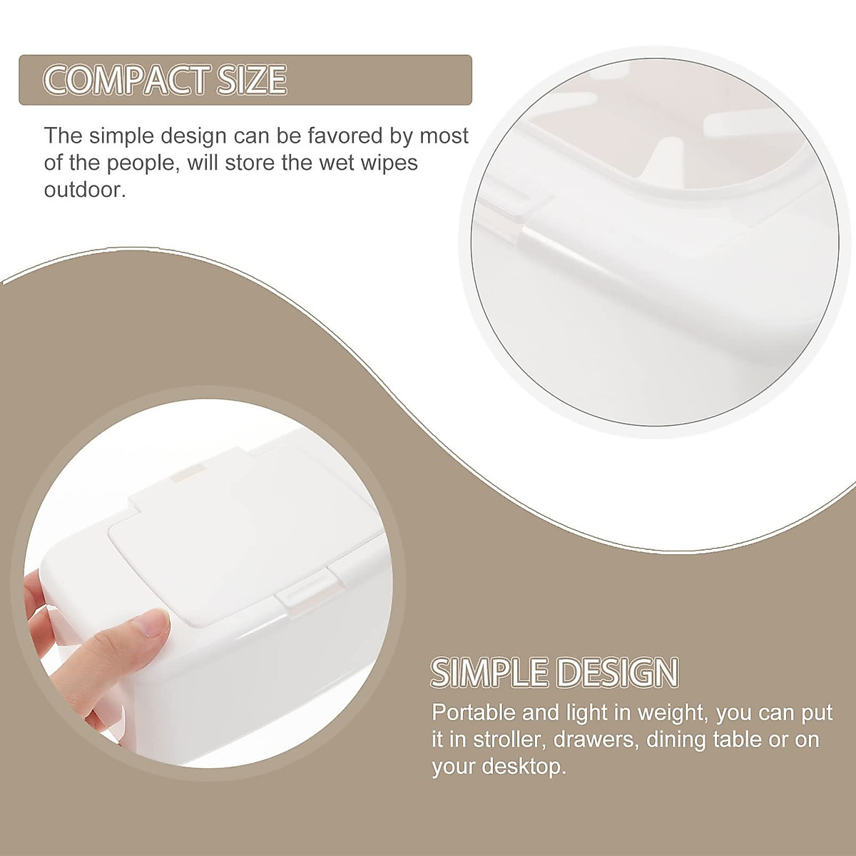 Dispenser Holder Storage Box Plastic Wet Tissue Case Napkin Baby Wipes Container for Home Kitchen Office