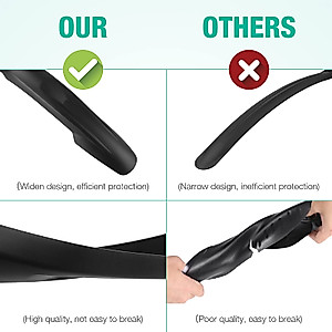 Rimore Bicycle Bike Fender Mudguard, Adjustable Mountainbike Bicycle Fenders for 26, 27.5, 29In Splash Guard Front Rear MTB Mud Guard Bicycle fender